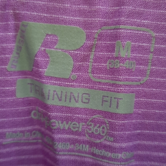Russell Athletic | Shirts | Russell Dri Power 36 Training Fit Gym Tee ...